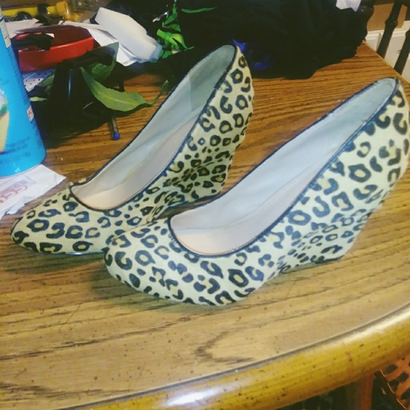 Shoes | Cheetah Print Wedges | Poshmark